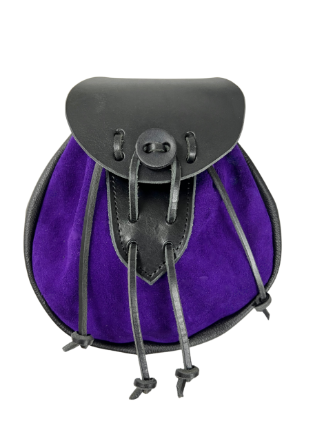 Sporran, Rob Roy, Purple Kilt Bag, Leather Belt Pouch, Scottish Kilts ...